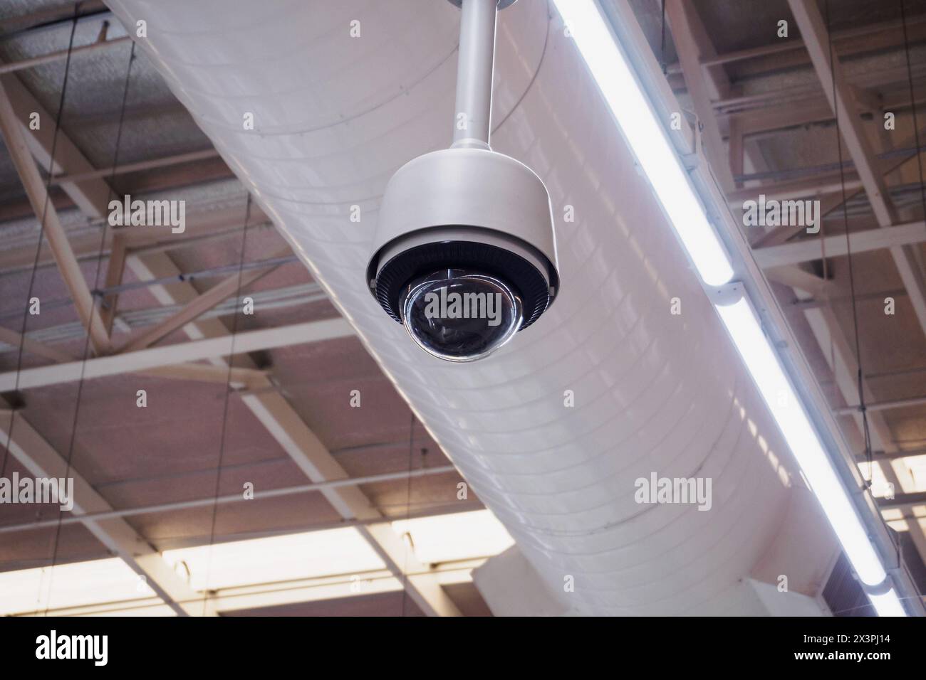 security cctv camera in supermarket building Stock Photo - Alamy