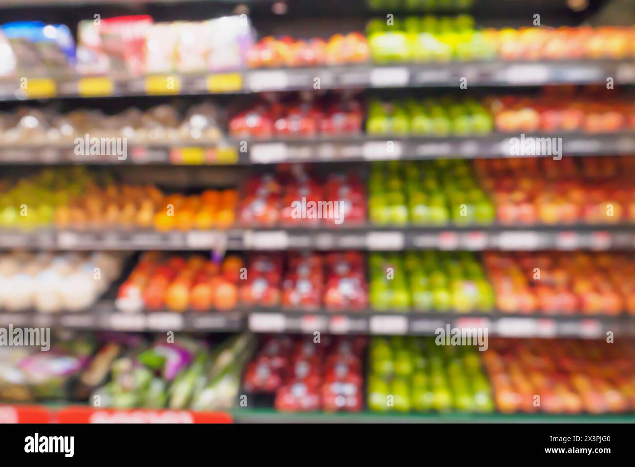 fresh fruits and vegetables in supermarket grocery store Stock Photo ...