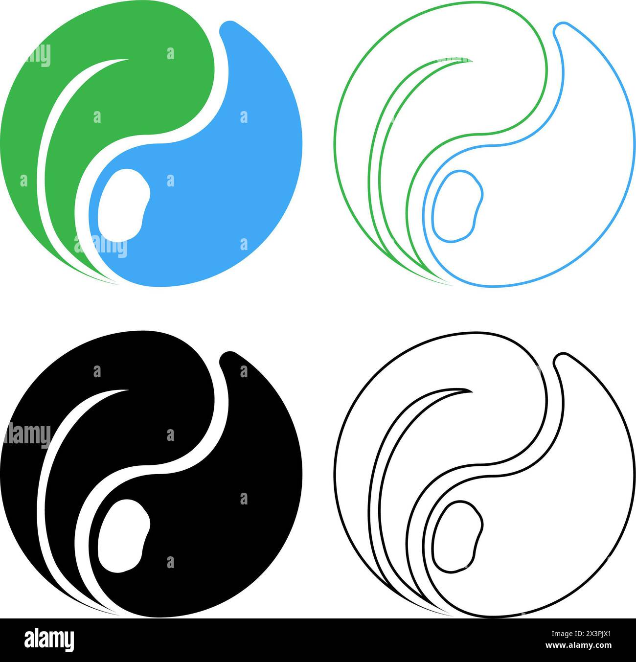 Creative leaf plant logo Cut Out Stock Images & Pictures - Alamy