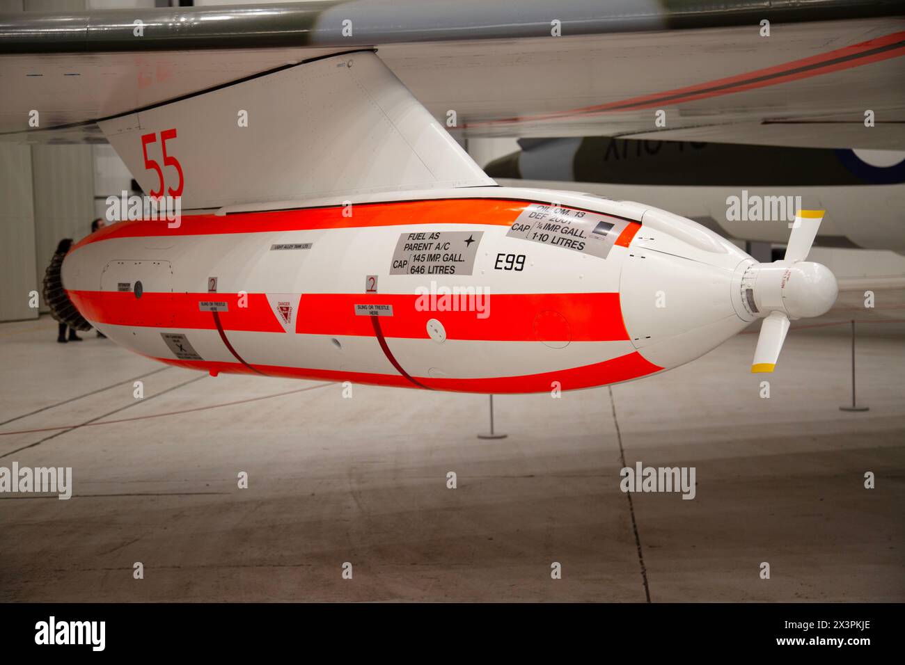 Aerial refuelling drogue unit on a two point system. Handley Page ...