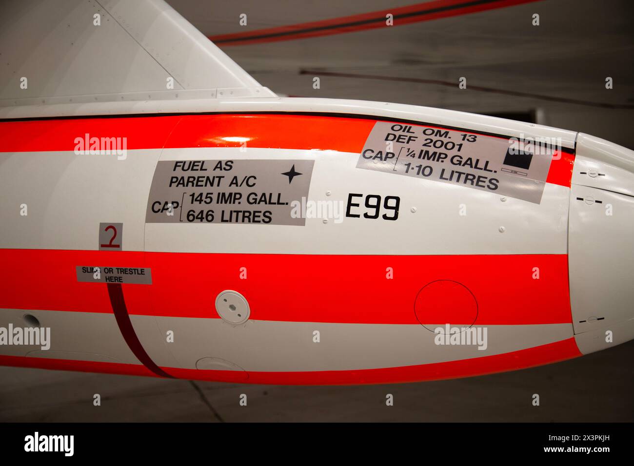 Aerial refuelling drogue unit on a two point system. Handley Page ...