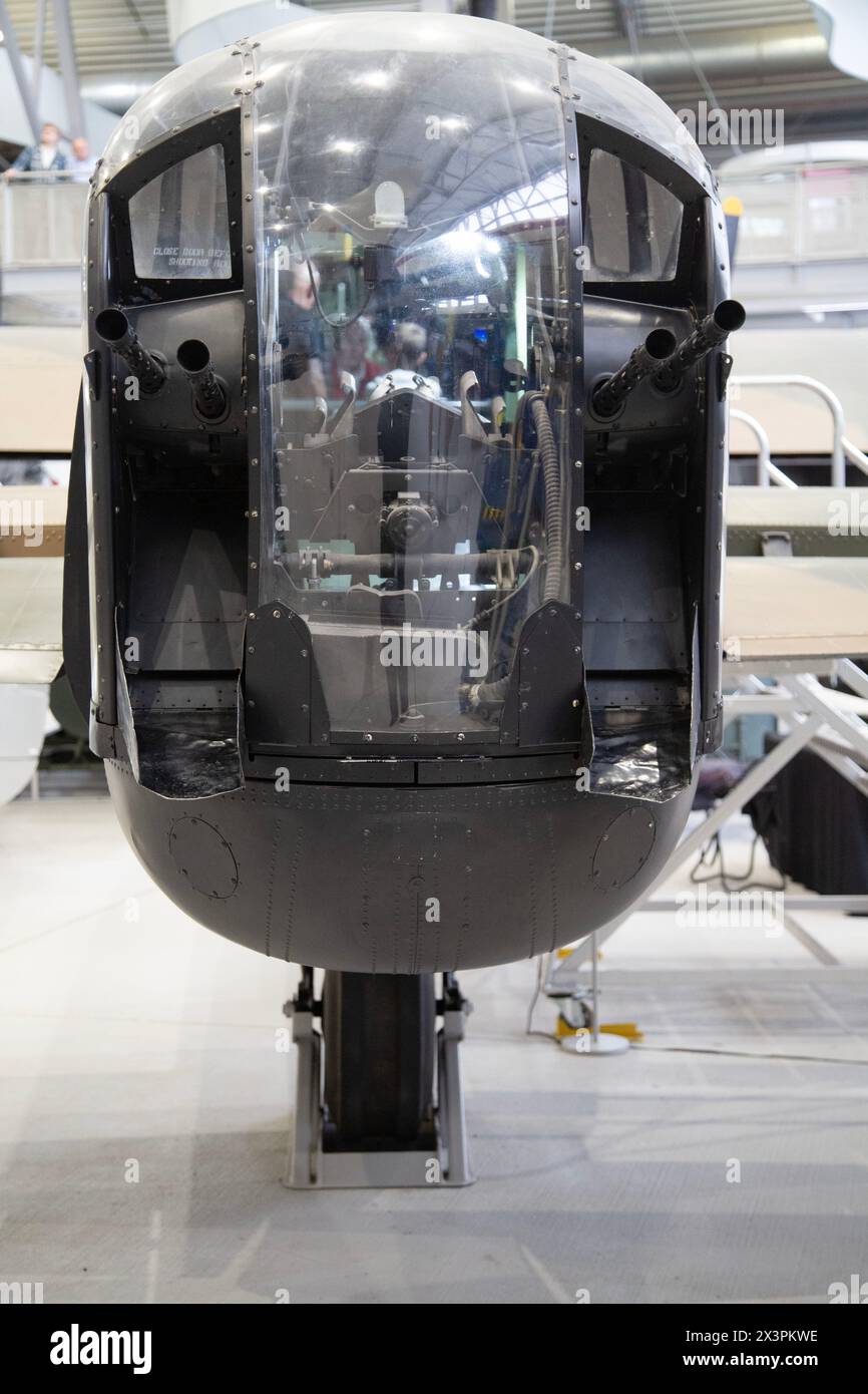 Rear gun turret. Avro Lancaster, KB889 a British Second World War heavy ...
