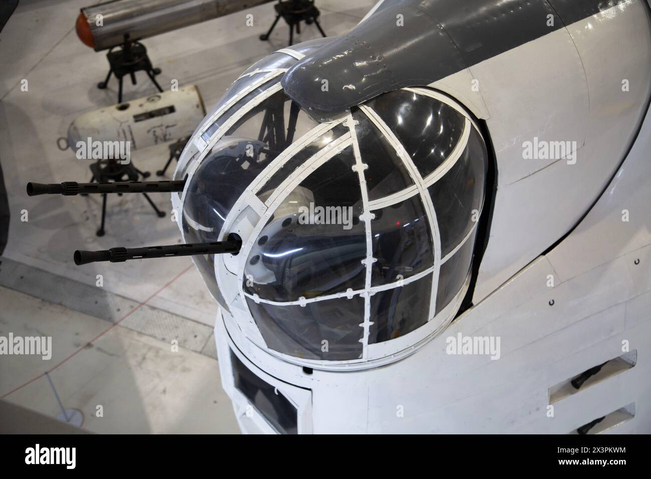 Nose turret of a Short S.25 Sunderland, ML796. A British flying boat ...