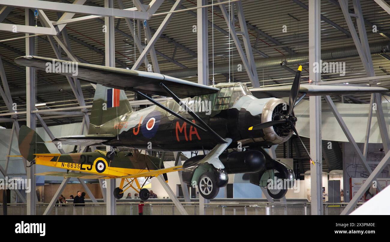 Westland Lysander, V9673 British army co-operation and liaison aircraft used in WW2. IWM ...