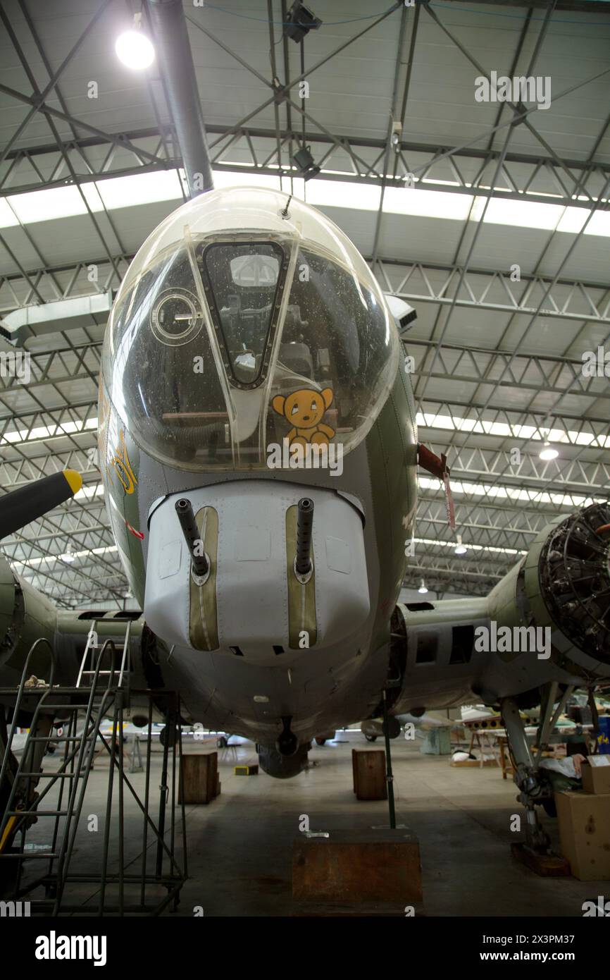 Chin turret on a Boeing B-17 Flying Fortress, American four-engine ...
