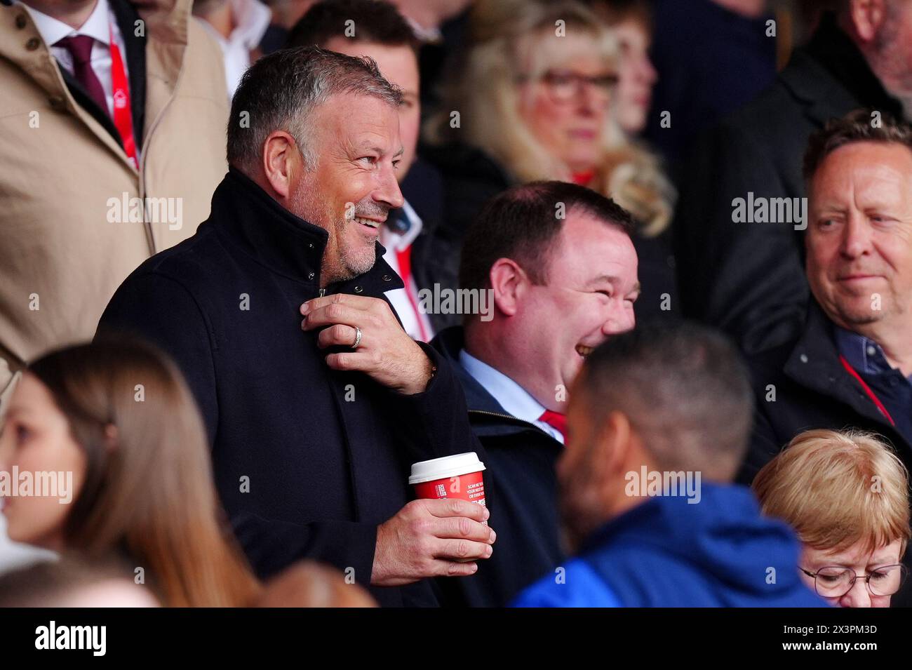 Nottingham Forest referee analyst Mark Clattenburg in the stands during the Premier League match ...