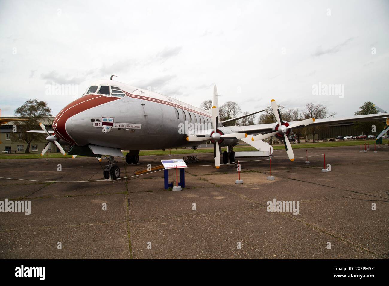 Vickers Viscount 701, a British medium-range turboprop airliner first ...