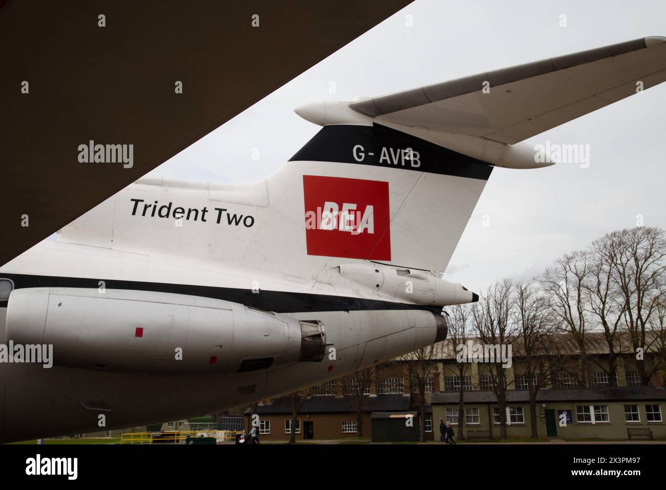 BEA Logo on the tail of a Hawker Siddeley Trident 2E a British narrow ...