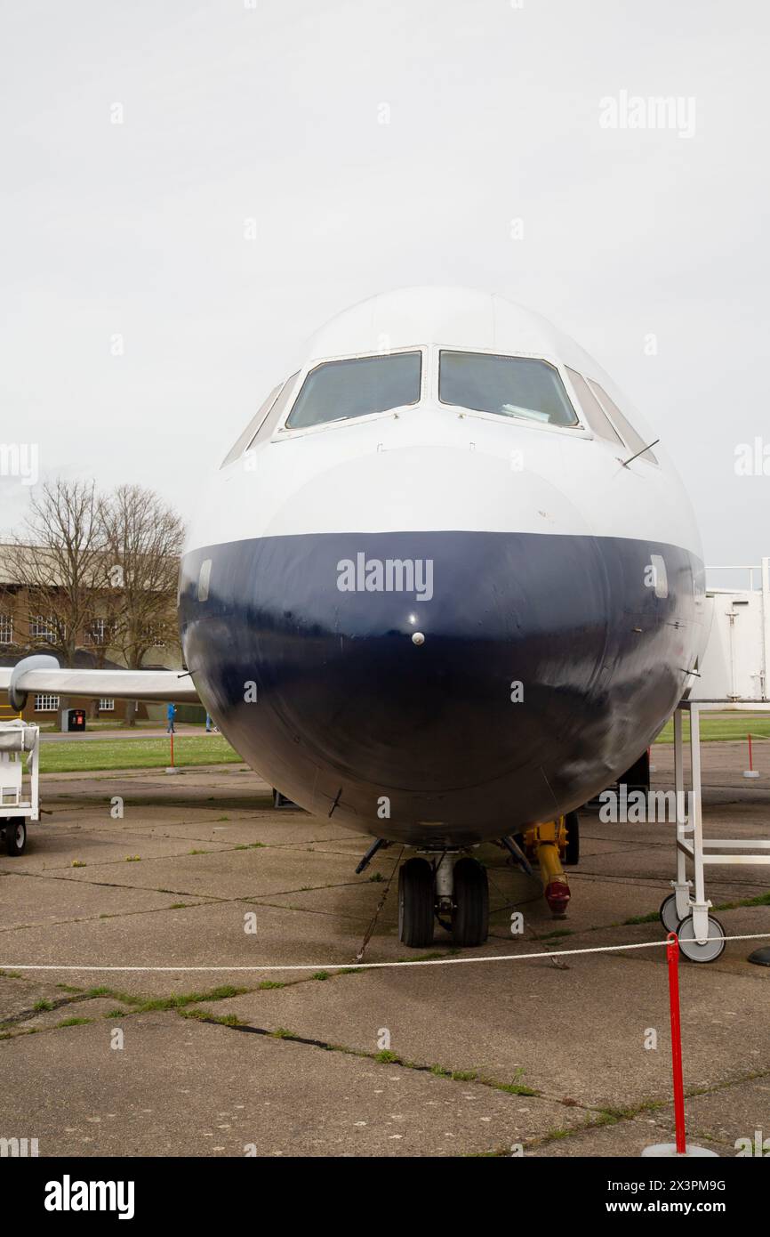 BAC One Eleven 500, a British short haul, narrowbody aircraft powered ...