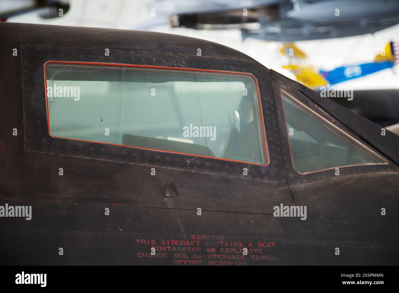 Cockpit windows of a Lockheed SR-71A Blackbird American long-range ...