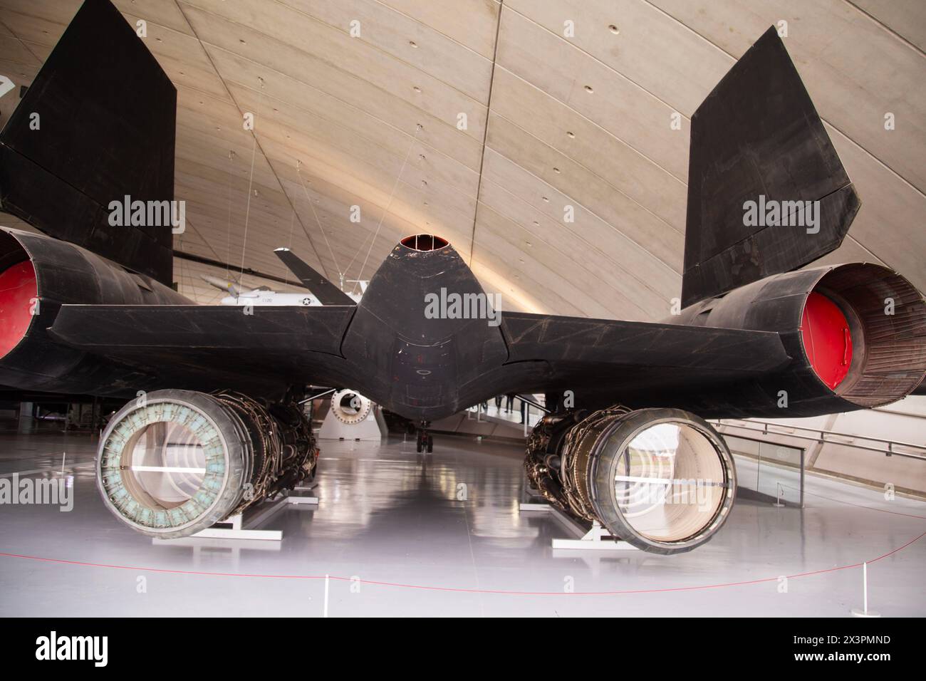 Rear view and engines of a Lockheed SR-71A Blackbird American long ...