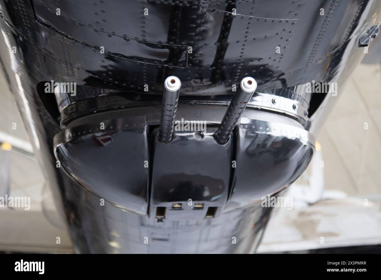 Lower turret on a Boeing B-29A Superfortress. American four-engine ...