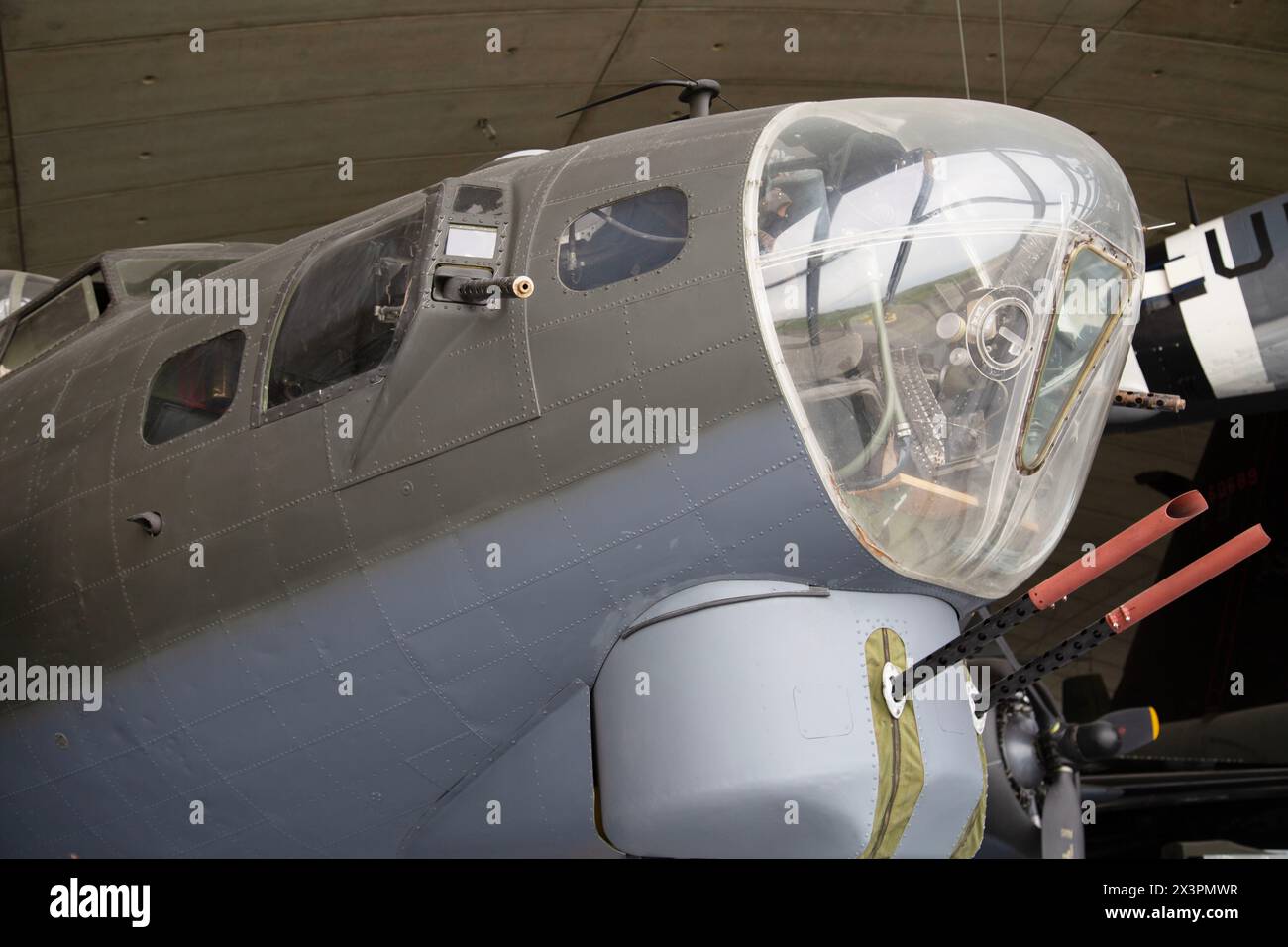 Chin turret on a Boeing B-17 Flying Fortress, American four-engine ...
