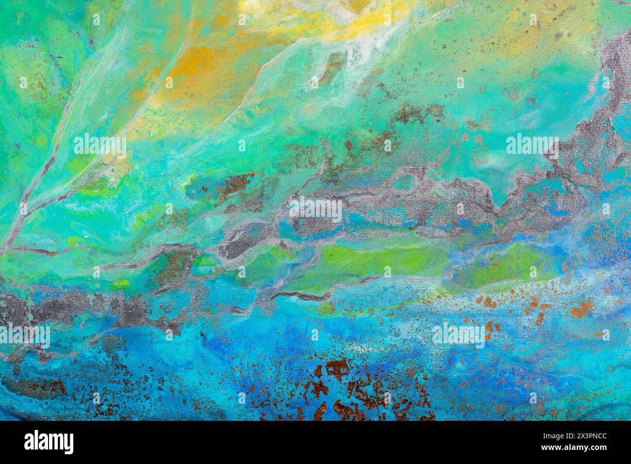 Abstract painting background in gentle blue tone Stock Photo - Alamy