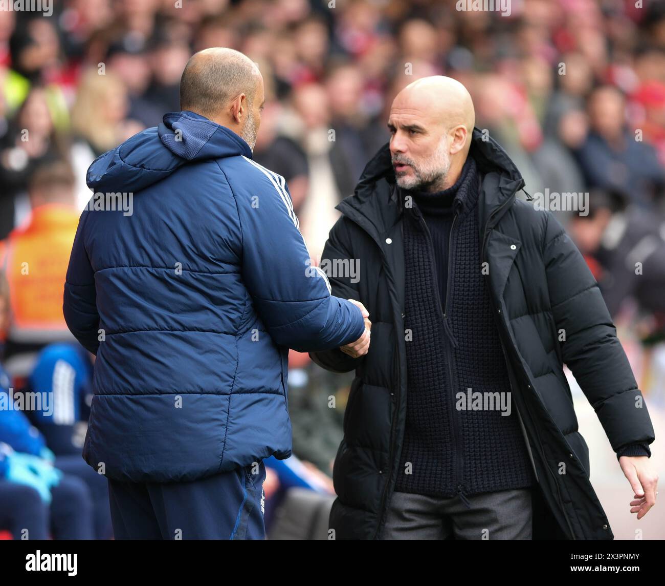 The City Ground, Nottingham, UK. 28th Apr, 2024. Premier League ...