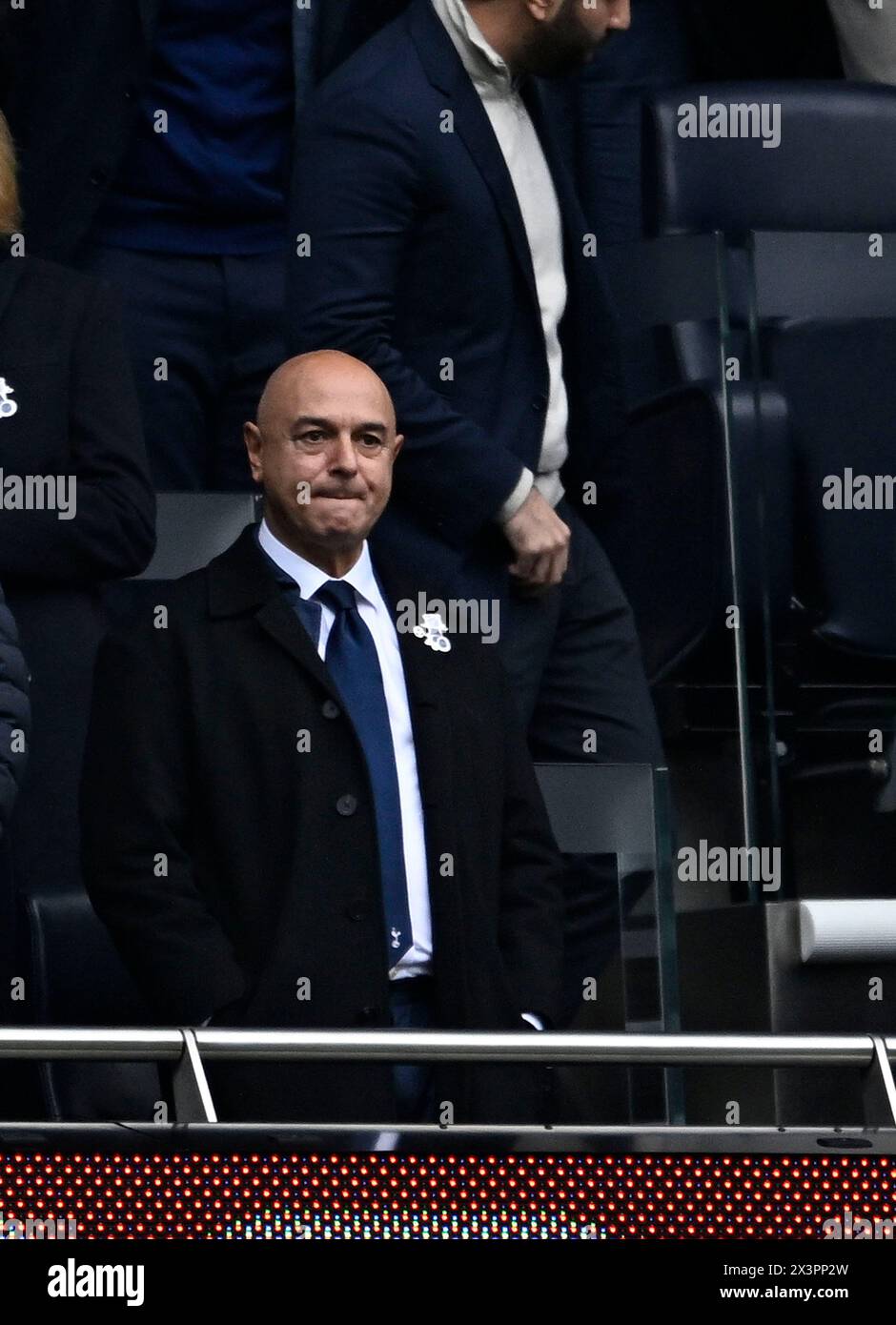 London, UK. 28th Apr, 2024. Spurs chairman Daniel Levy during the ...