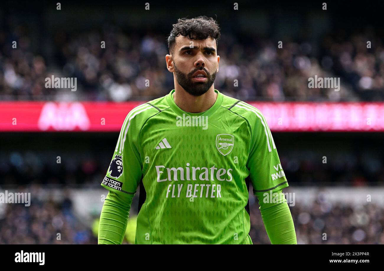 London, UK. 28th Apr, 2024. David Raya (Arsenal, goalkeeper) during the ...