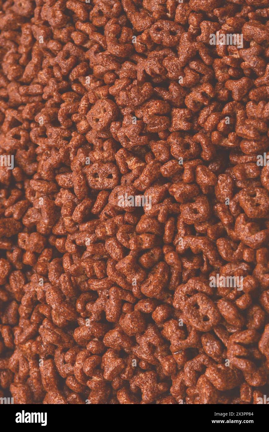 Corn-flakes background and texture. Top view. cornflake cereal box for ...