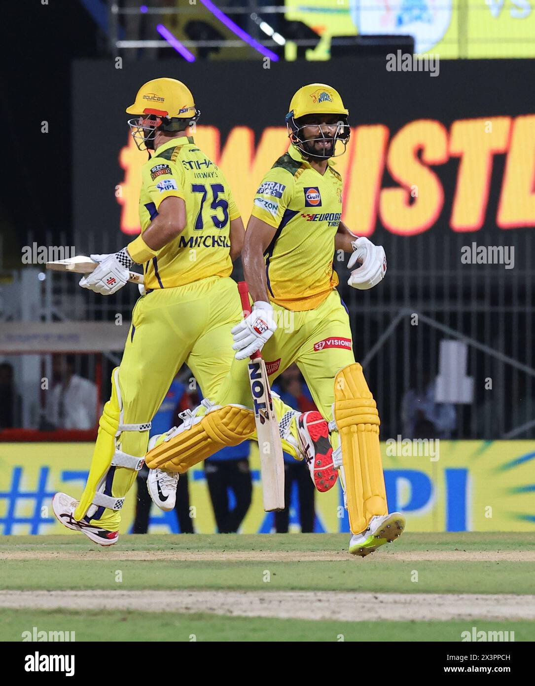 Tata IPL 2024 : Chennai, India. 28th Apr, 2024. Chennai Vs Hyderabad : CSK Vs SRH Chennai Super ...