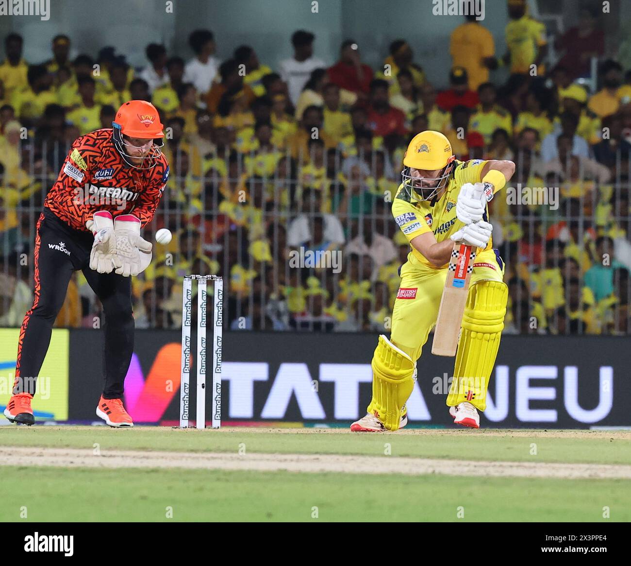 Tata IPL 2024 : Chennai, India. 28th Apr, 2024. Chennai Vs Hyderabad : CSK Vs SRH Chennai Super ...