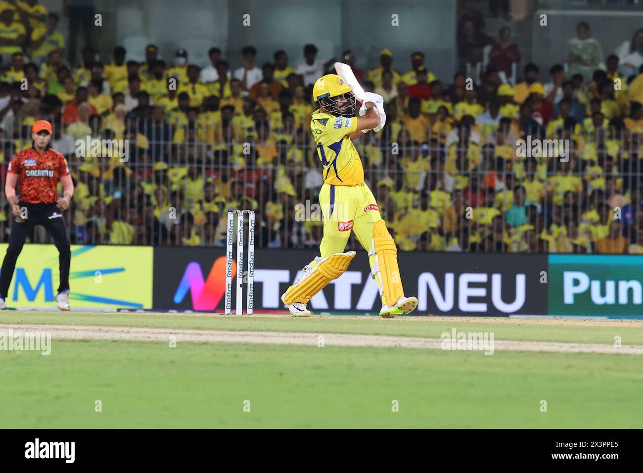 Tata IPL 2024 : Chennai, India. 28th Apr, 2024. Chennai Vs Hyderabad : CSK Vs SRH Chennai Super ...