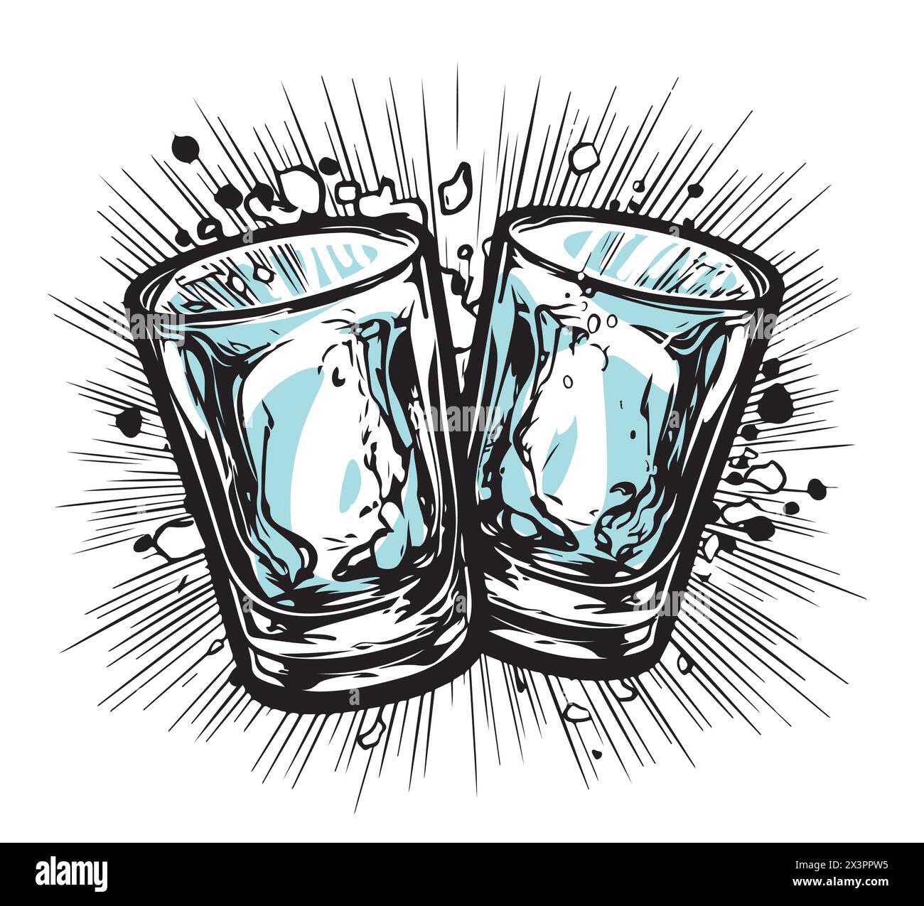 Shot Glass Drawing