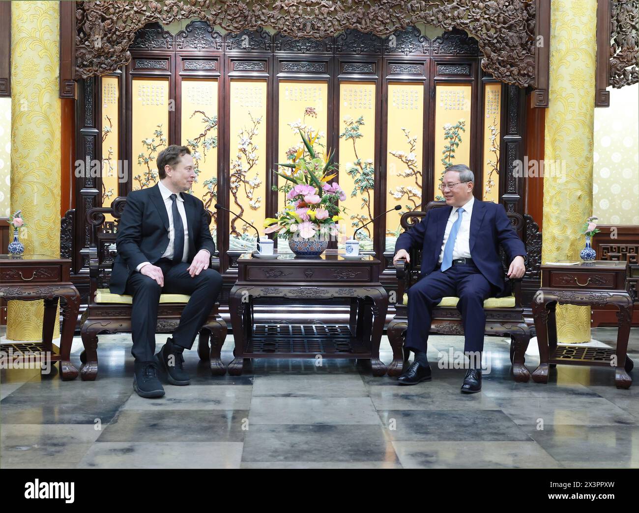 Beijing, China. 28th Apr, 2024. Chinese Premier Li Qiang meets with ...