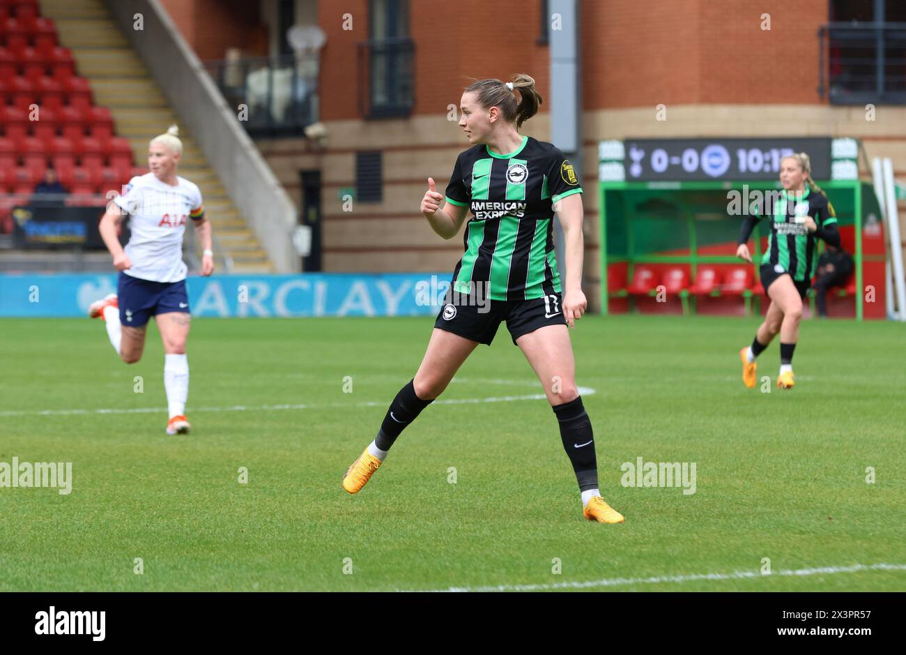 London, UK. 28th Apr, 2024. Brisbane Road, England, April 28th 2024 ...