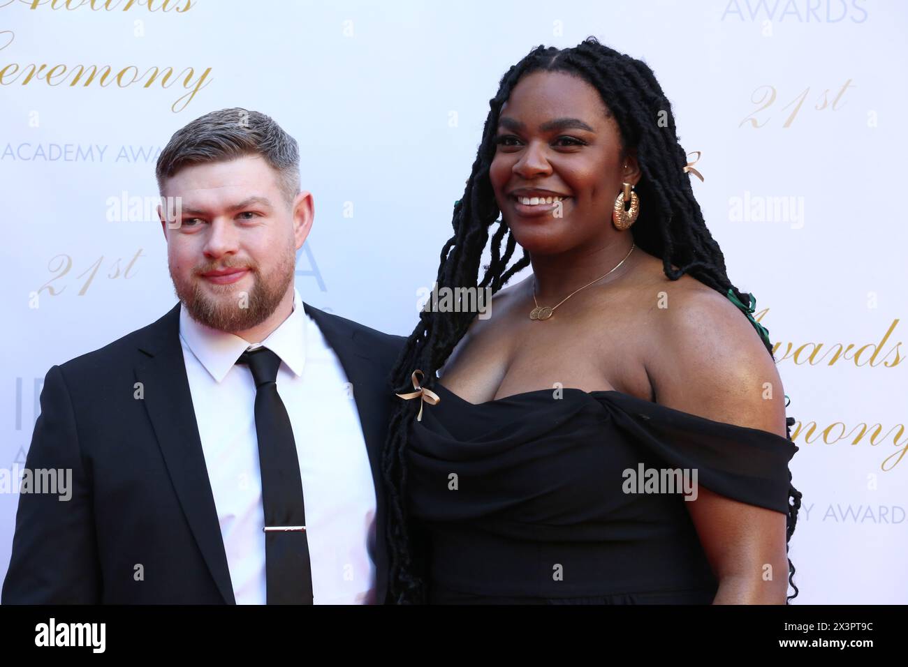 Dublin, Ireland. 20th April 2024. Dylan Walsh and Demi Isaac Oviawe ...