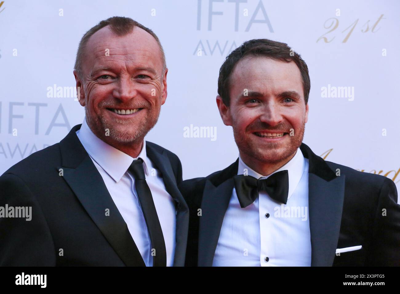 Dublin, Ireland. 20th April 2024. Richard Dormer and Martin McCann ...