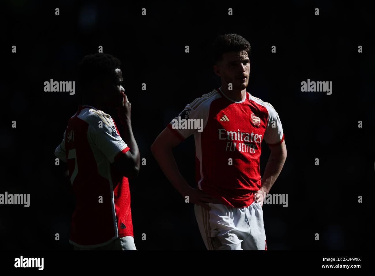 LONDON, UK - 28th Apr 2024: Declan Rice of Arsenal during the Premier ...