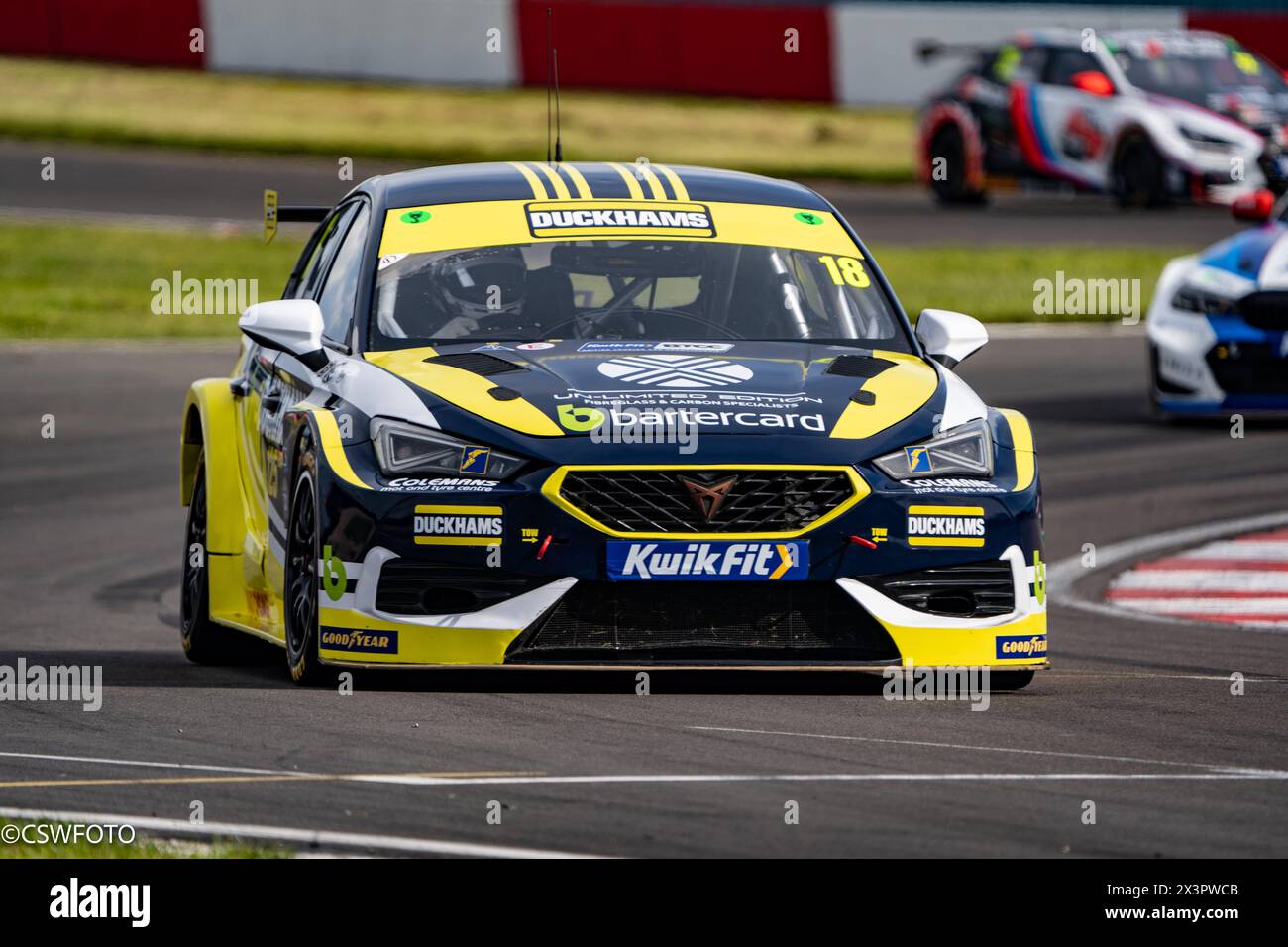 Derby, UK. 28th Apr 2024. Daryl Deleon 18 Unlimited Motorsport Race 2 ...