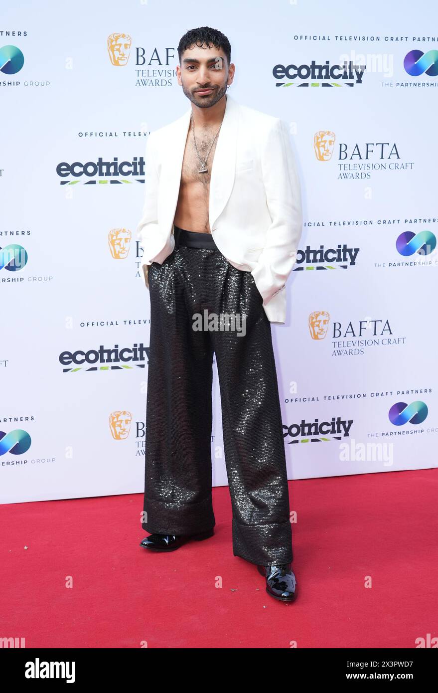 Mawaan Rizwan attends the Bafta Television Craft Awards at The Brewery in London. Picture date ...