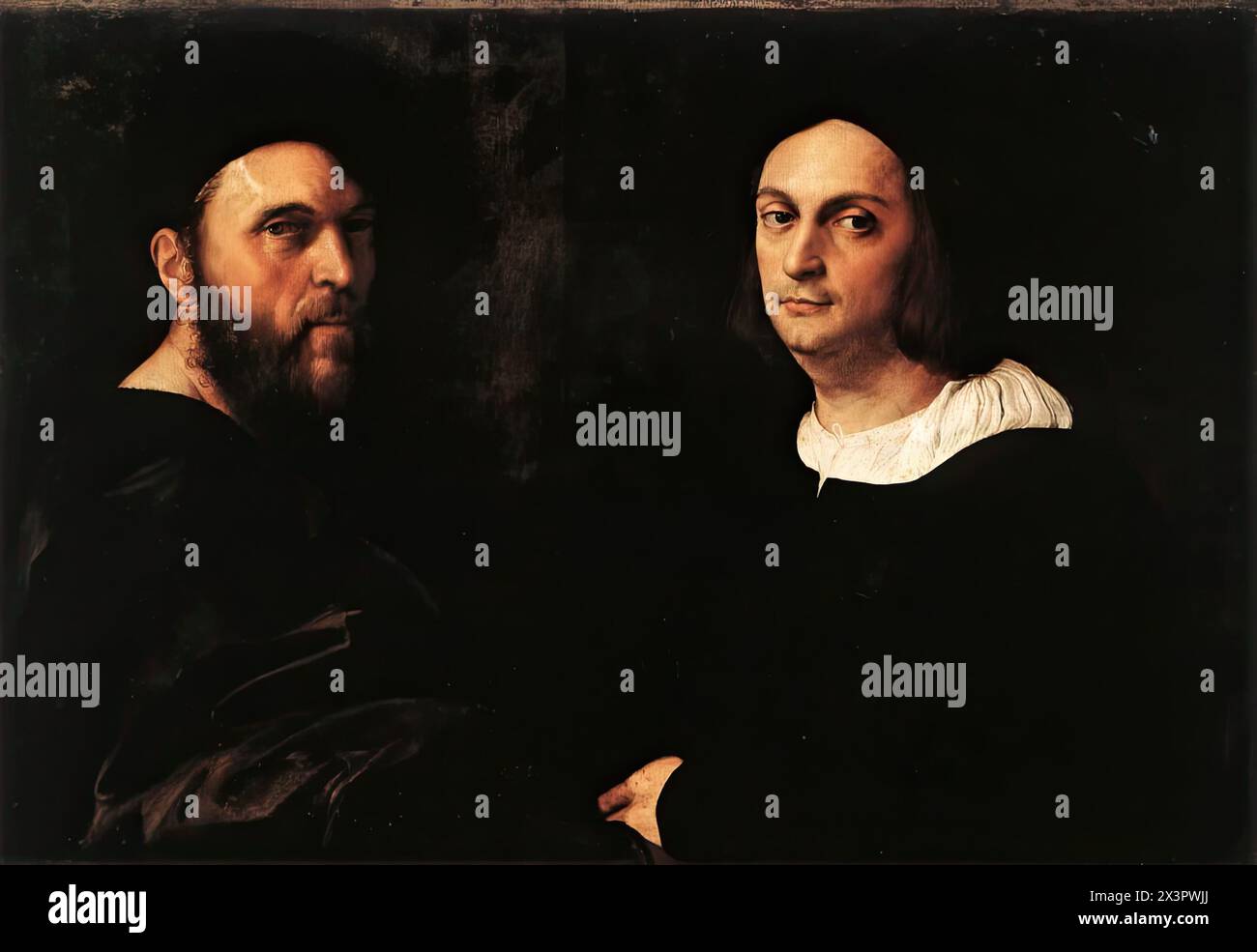 RAFFAELLO Sanzio (b. 1483, Urbino, d. 1520, Roma) Double Portrait c ...