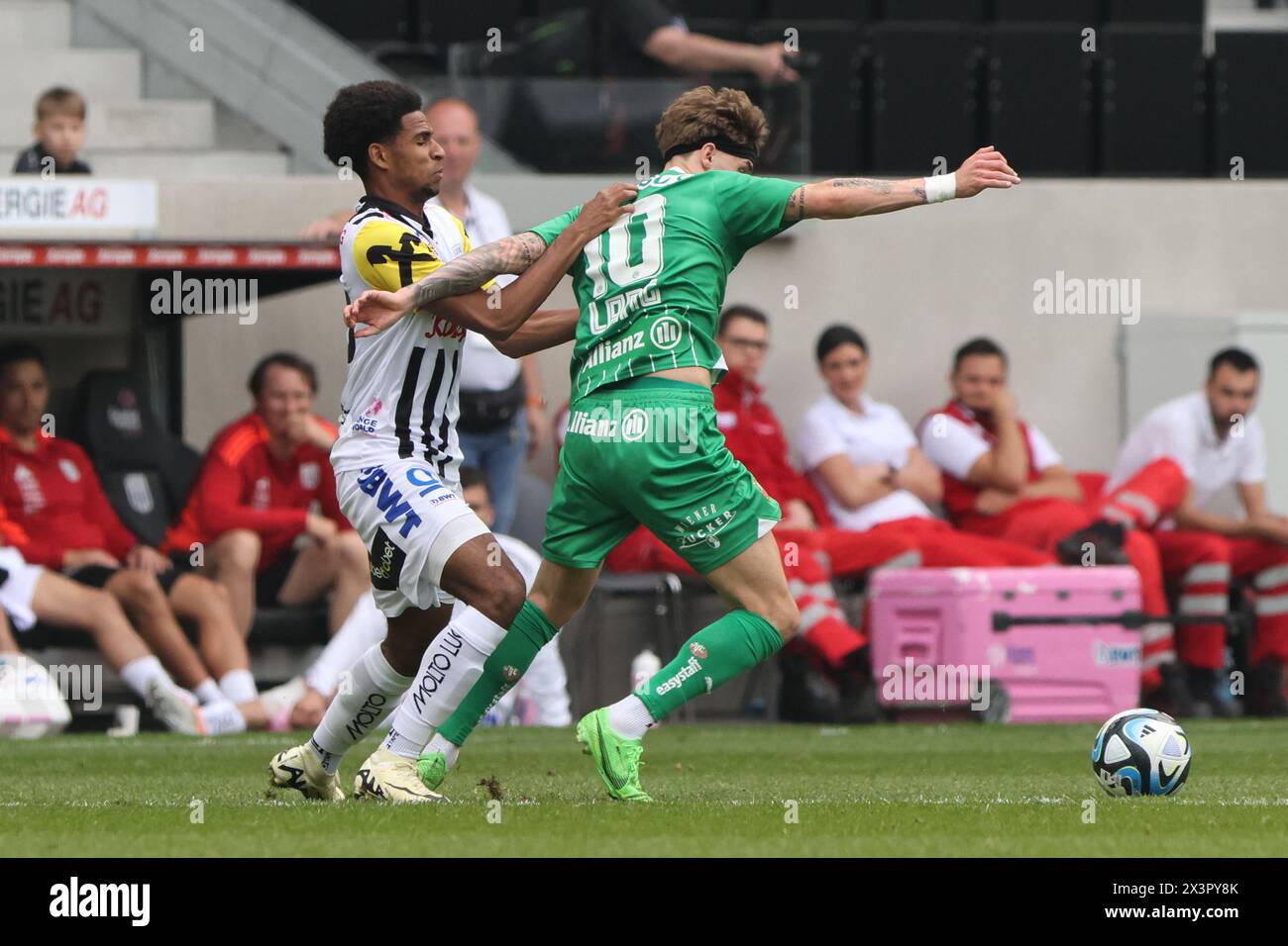 Linz, Austria. 28th Apr, 2024. LINZ, AUSTRIA - APRIL 28: Sanoussy Ba of ...