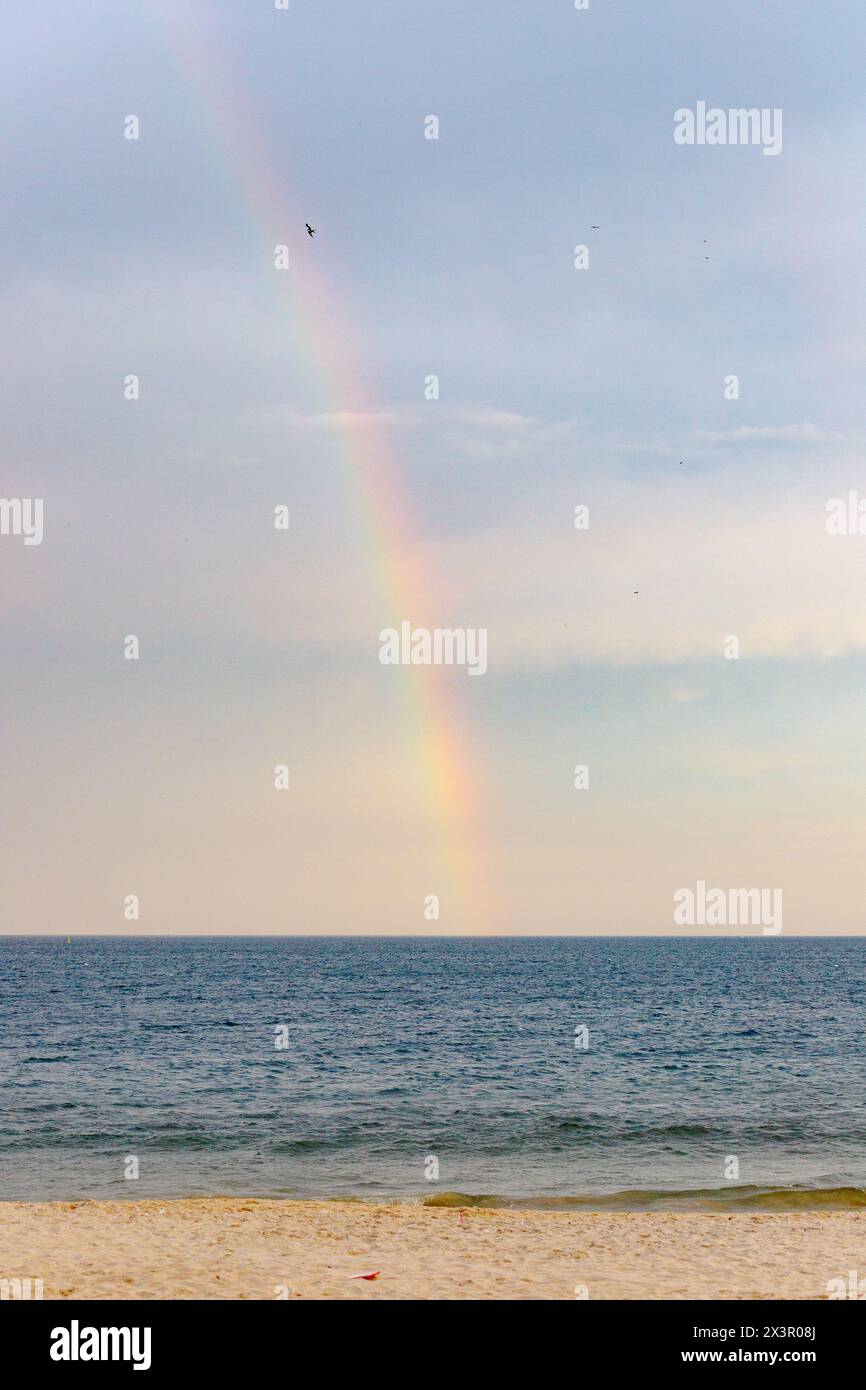 rainbow on Copacabana beach in Rio de Janeiro, Brazil Stock Photo - Alamy