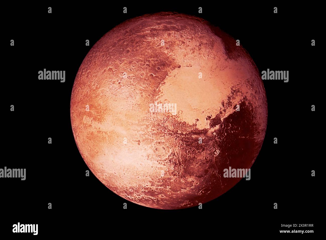 Planet Pluto on a dark background. Elements of this image furnished by ...
