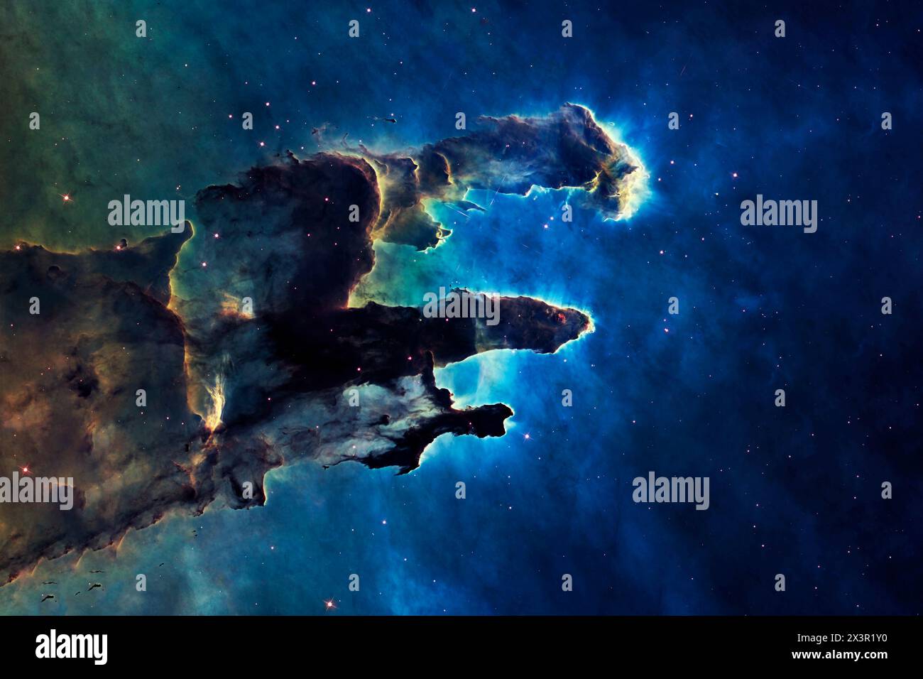Pillars of Creation Nebula. Elements of this image furnished by NASA ...