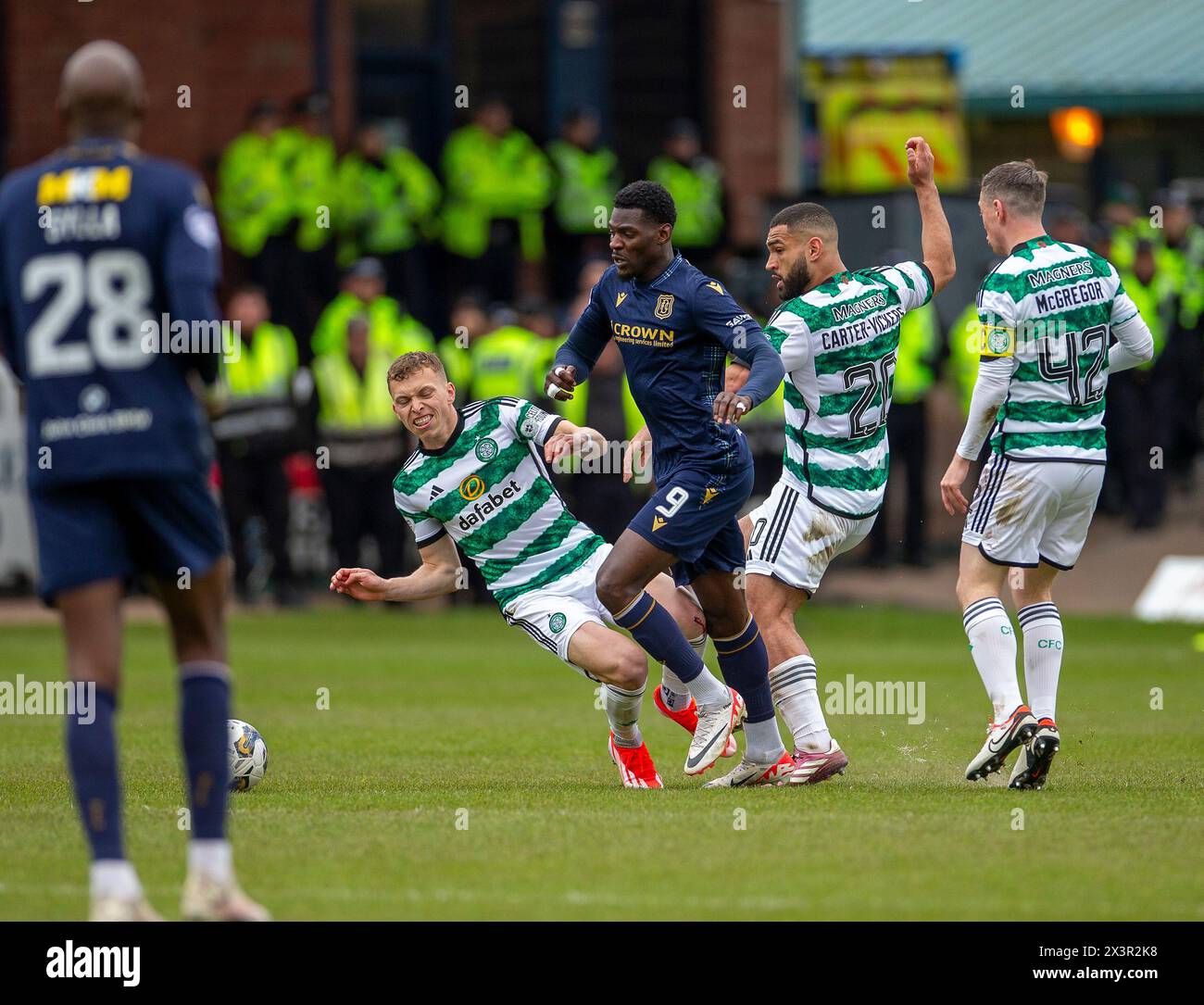 Dens Park, Dundee, UK. 28th Apr, 2024. Scottish Premiership Football ...