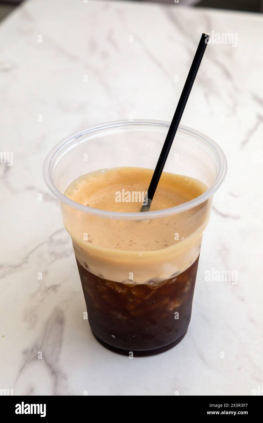 Greek iced coffee hi-res stock photography and images - Alamy