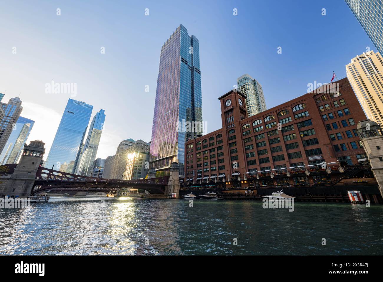 Chicago, OCT 3 2023 - Sunny exterior view of the Reid Murdoch Building ...