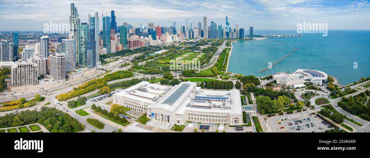 Chicago field museum aerial hi-res stock photography and images - Alamy