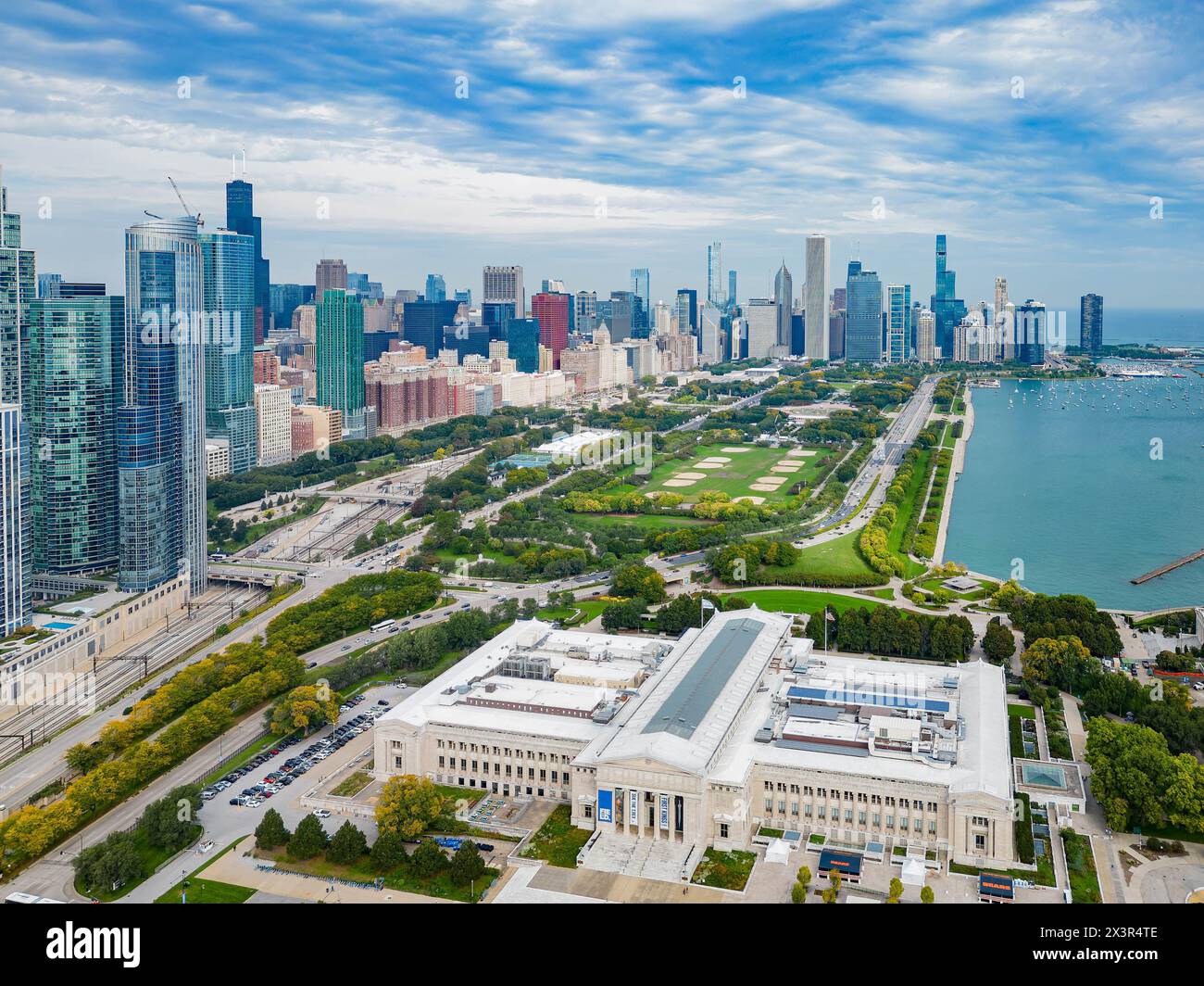 Chicago field museum aerial hi-res stock photography and images - Alamy