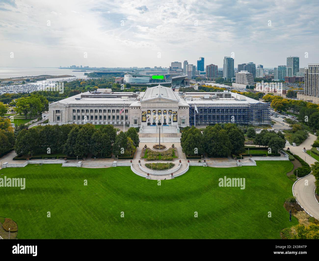 Chicago field museum aerial hi-res stock photography and images - Alamy