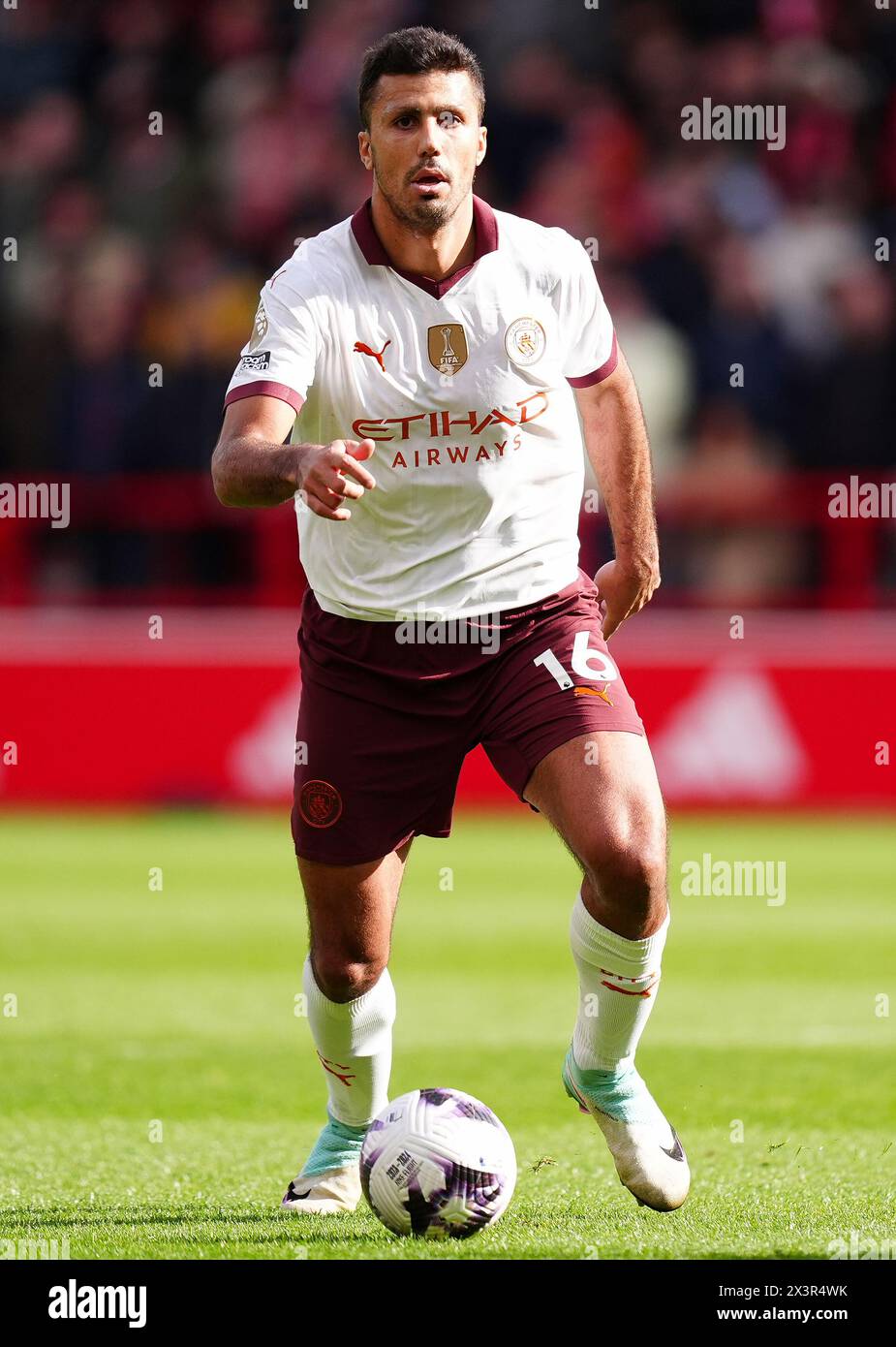 Manchester City's Rodri during the Premier League match at the City ...
