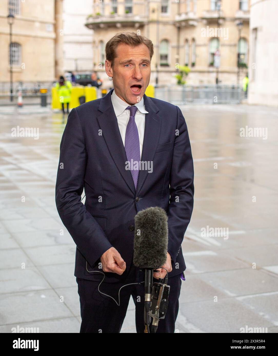 London, United Kingdom. April 28 2024. Policing Minister Chris Philp is ...
