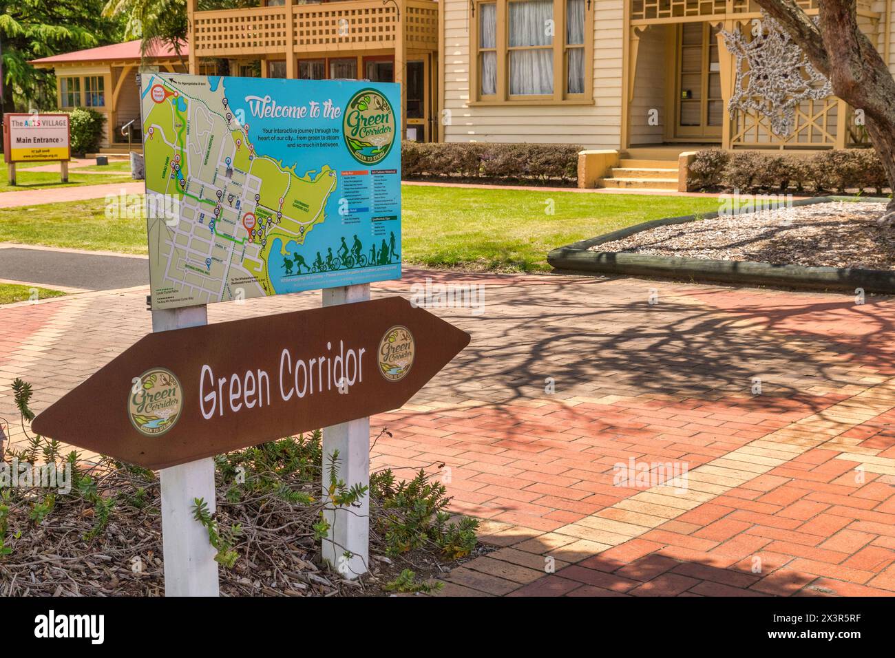 3 December 2022: Rotorua, Bay of Plenty, New Zealand - Signs for the ...