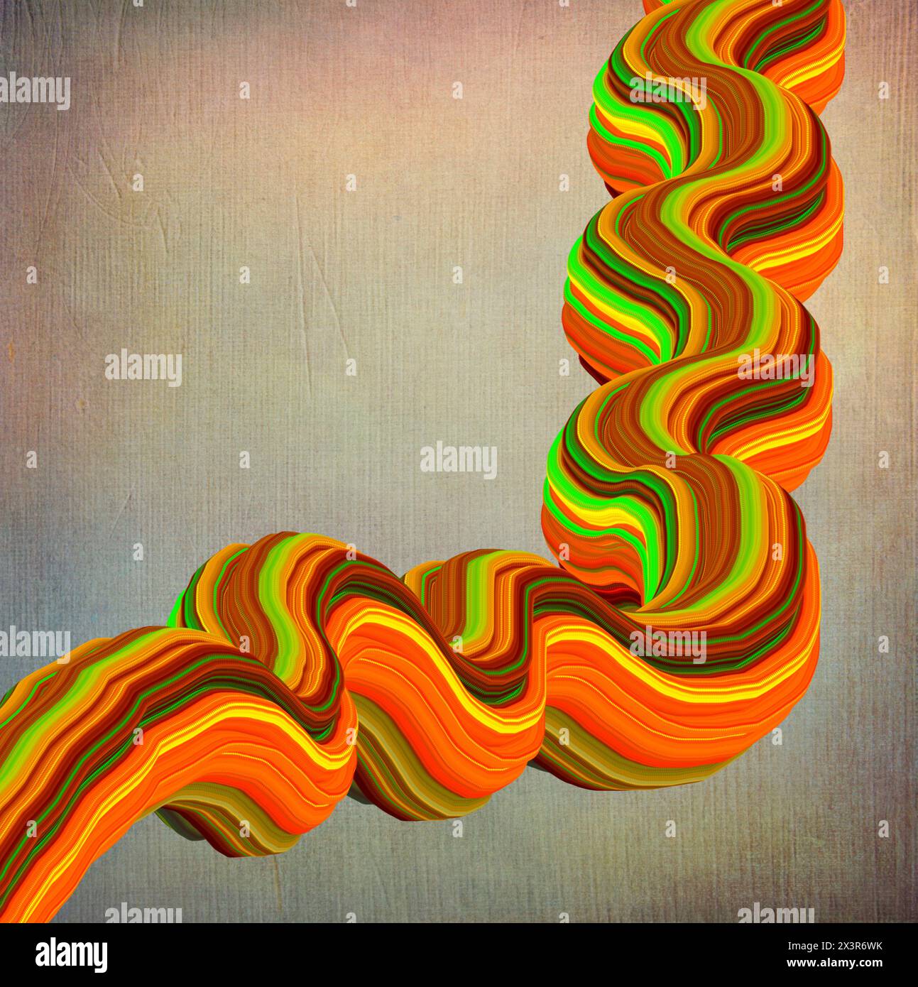 Photo of a beautiful yellow-beige texture with colorful spiral ribbon ...