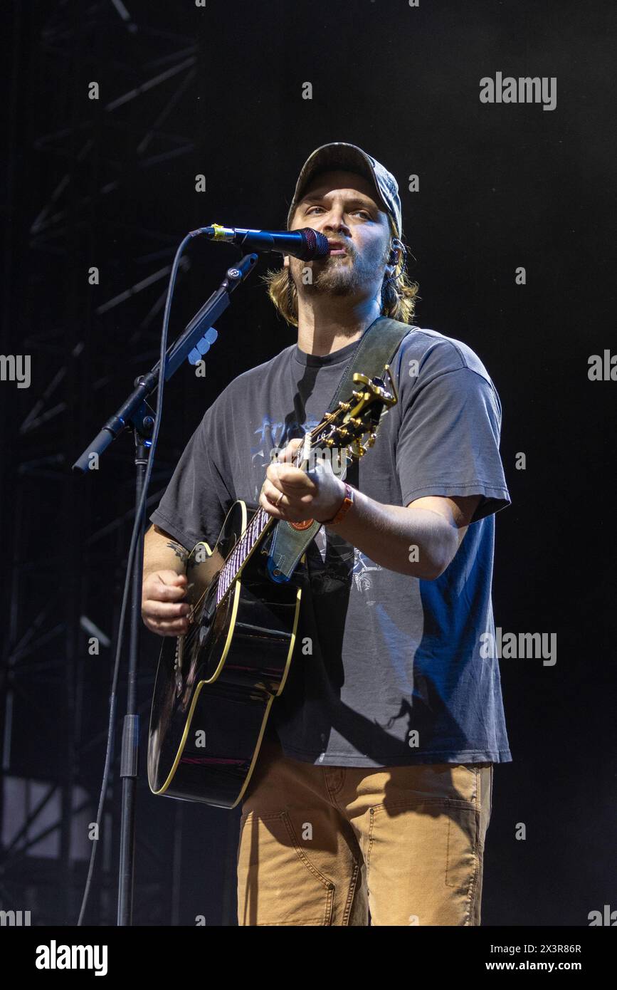 Indio, USA. 27th Apr, 2024. Musician Luke Grimes during the Stagecoach ...