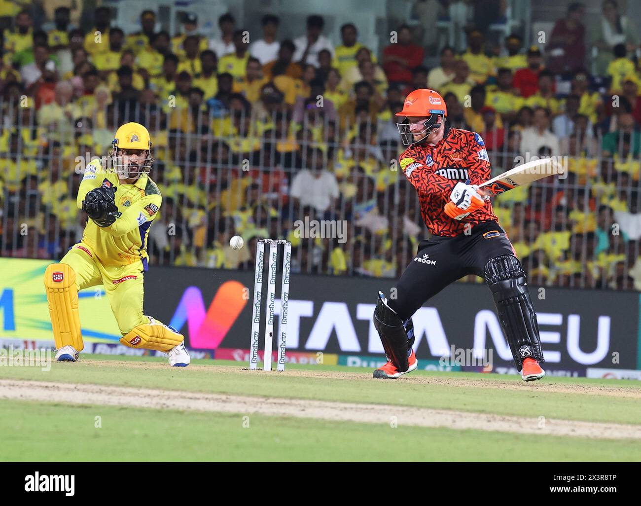 Tata IPL 2024 : Chennai, India. 28th Apr, 2024. Chennai Vs Hyderabad : CSK Vs SRH Chennai Super ...